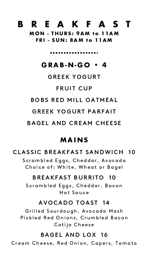 Food & Beverage - Griffin Club Los Angeles